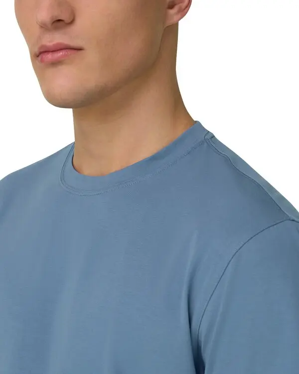 Boggi Milano T Shirt In Stretch Pima Cotton - Light Blue