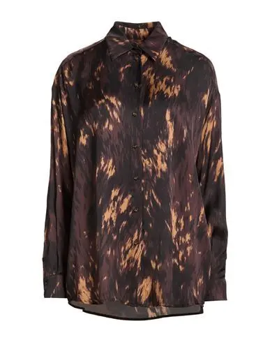 OTTOD'AME Multicolor Satin Shirt With Classic Collar