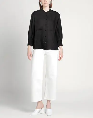 MARIA BELLENTANI Linen & Rayon Blend Shirt