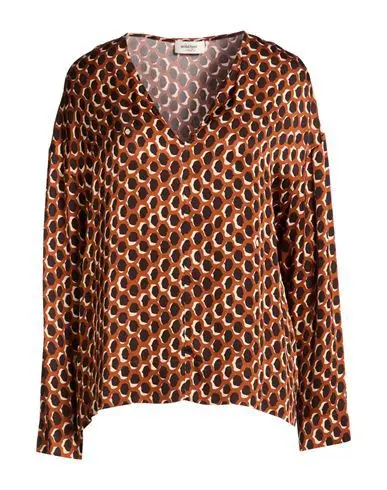 OTTOD'AME Multicolor Viscose Top - Rust
