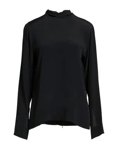 OTTOD'AME Georgette Turtleneck Long Sleeve Top