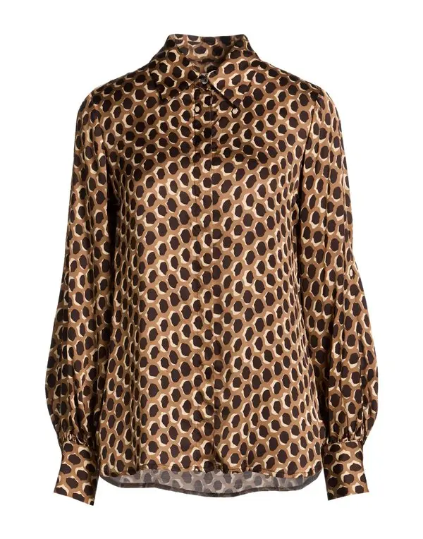 OTTOD'AME Multicolor Printed Satin Shirt