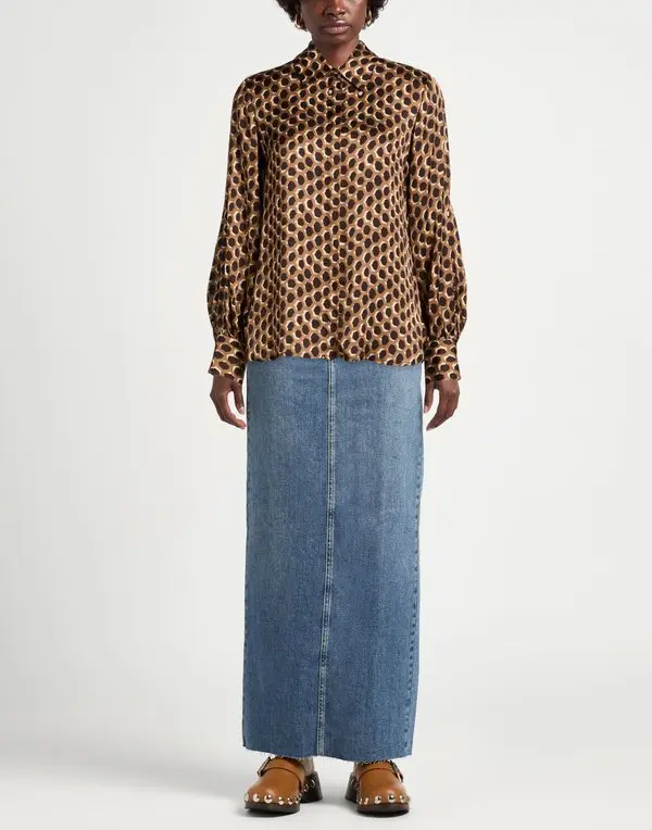 OTTOD'AME Multicolor Printed Satin Shirt