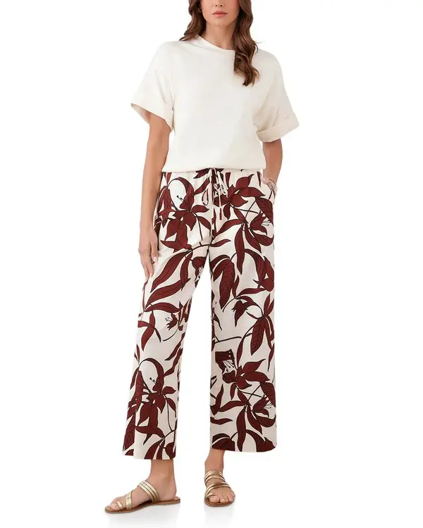 Karen Kane Printed Drawstring Ankle Pants