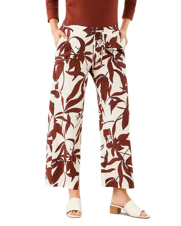 Karen Kane Printed Drawstring Ankle Pants