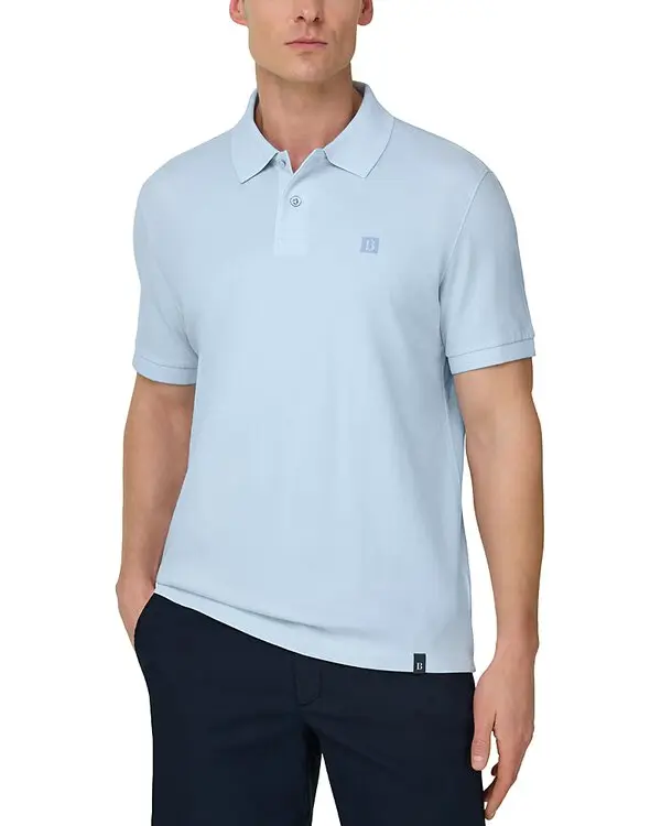 Boggi Milano Oxford Cotton Pique Polo Shirt