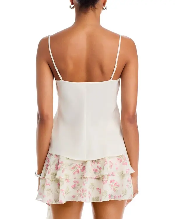 WAYF Isabelle Cami Top With Lace Trim
