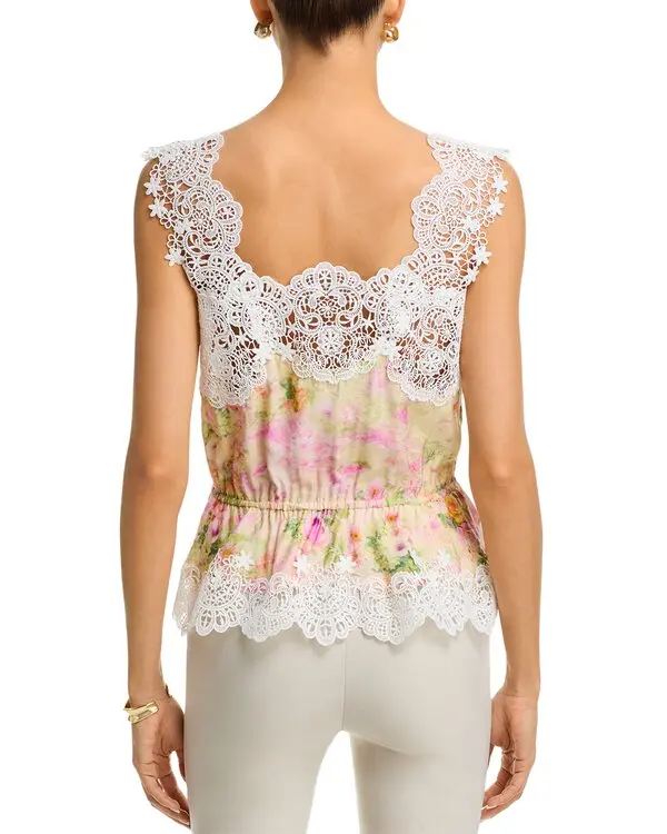 Generation Love Lennox Floral Lace-trimmed Top