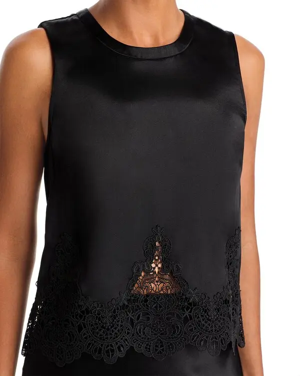 Generation Love Tegan Lace Combo Top - Black
