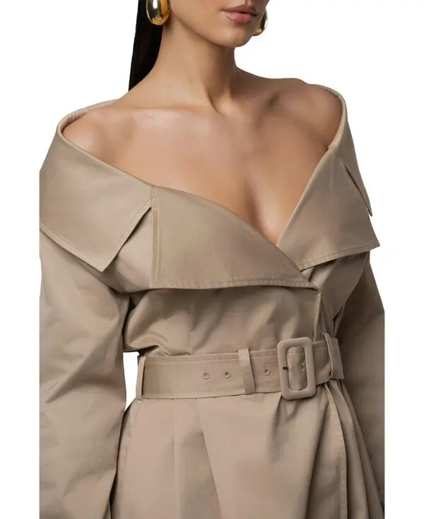 JLUXLABEL Soft Authority Trench Coat