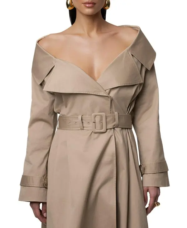 JLUXLABEL Soft Authority Trench Coat