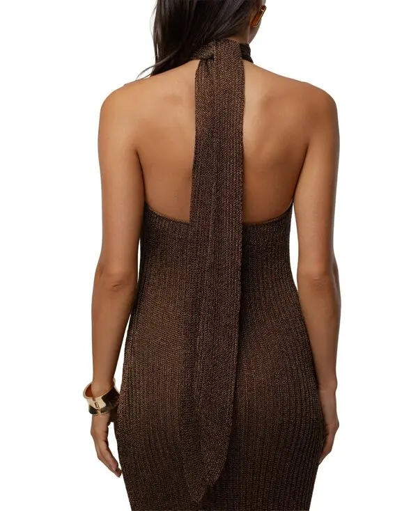 JLUXLABEL Echo Of Light Metallic Knit Maxi Dress