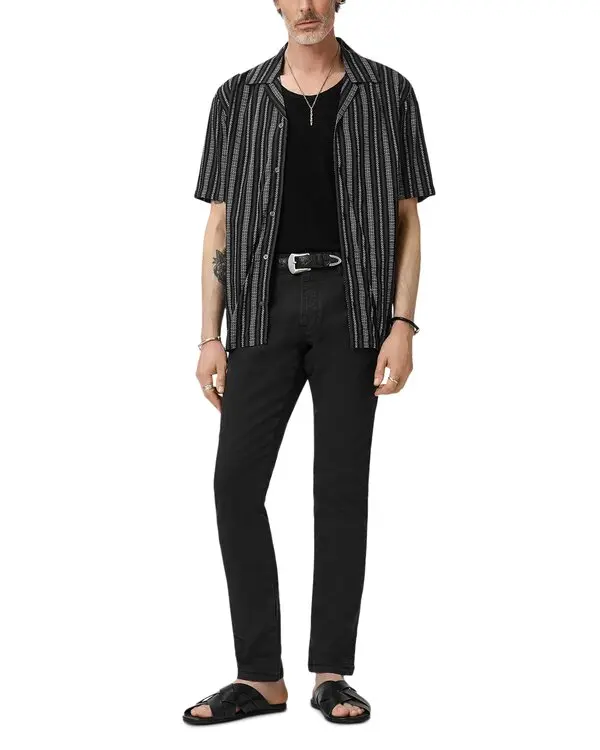 John Varvatos Dan Short Sleeve Camp Collar Shirt