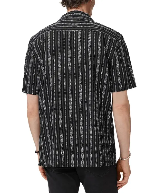 John Varvatos Dan Short Sleeve Camp Collar Shirt