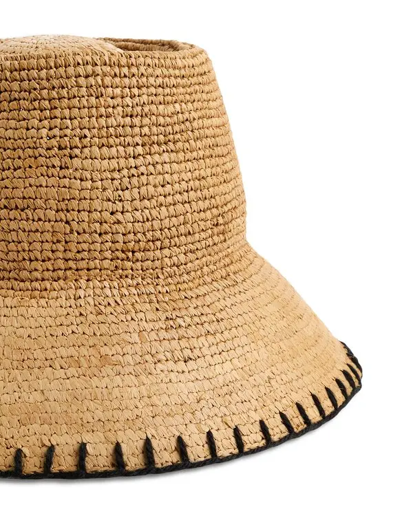 Madewell Blanket Stitch Raffia Sun Hat