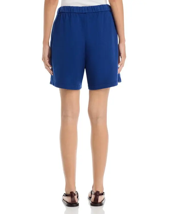 Eileen Fisher Striped Cotton Gauze Drawstring Shorts