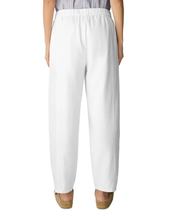 Eileen Fisher Cotton Linen Lantern Ankle Pants