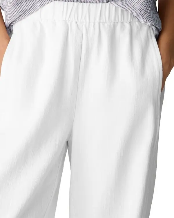 Eileen Fisher Cotton Linen Lantern Ankle Pants