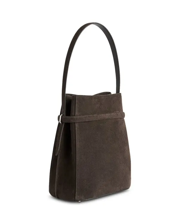 TOTEME Belted Suede Bucket Bag