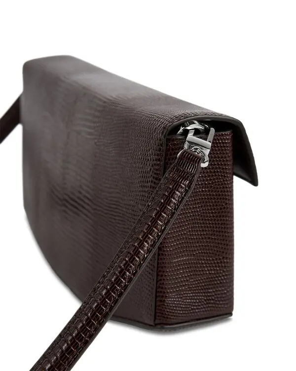 TOTEME Lizard Embossed Leather Top Handle Bag