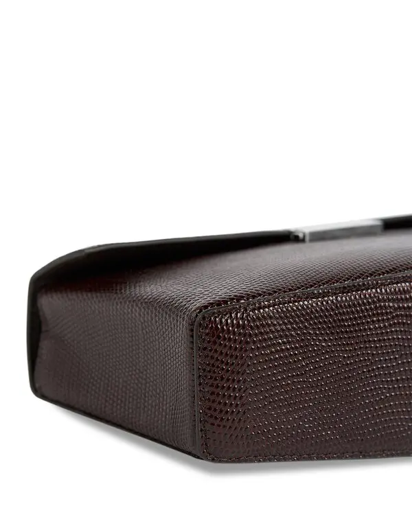 TOTEME Lizard Embossed Leather Top Handle Bag