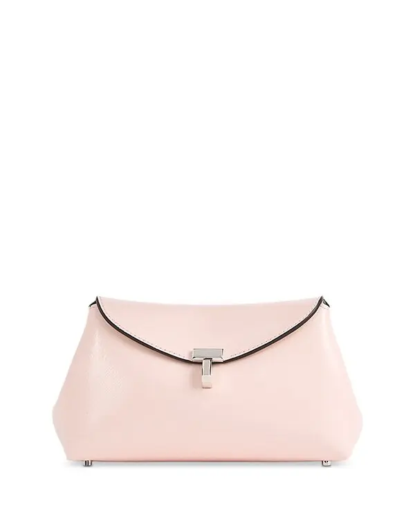 TOTEME Mini T Lock Naplak Clutch - Flamingo