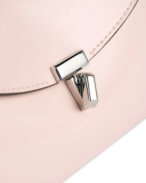 TOTEME Mini T Lock Naplak Clutch - Flamingo