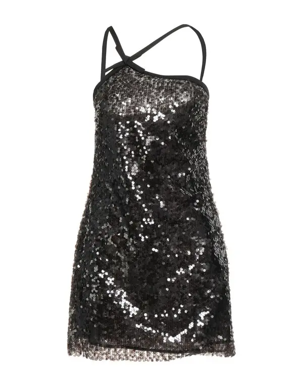 MSGM Mini Dress With Sequins And Bow Detail