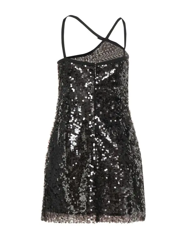 MSGM Mini Dress With Sequins And Bow Detail