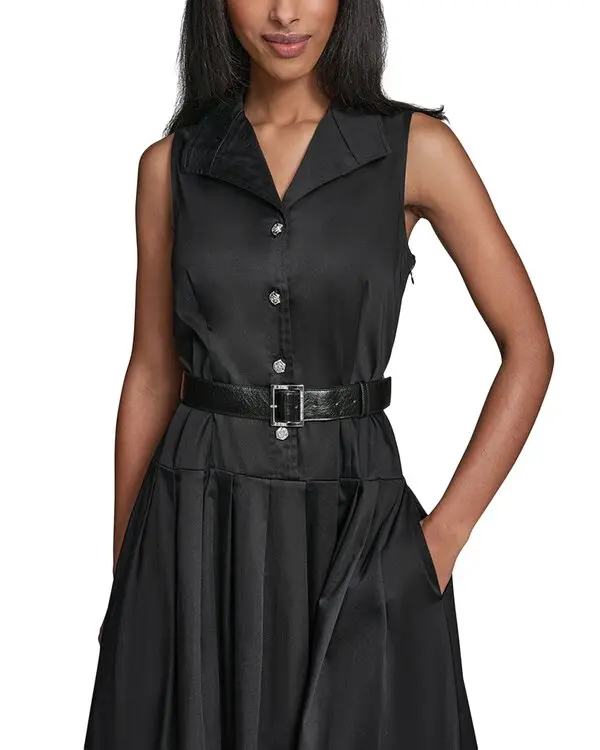 Karl Lagerfeld Paris Belted Midi Dress