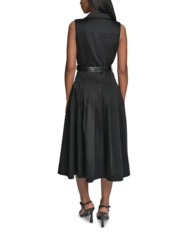Karl Lagerfeld Paris Belted Midi Dress