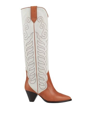 Isabel Marant Étoile Calfskin And Cow Leather Cowboy Boots - Tan