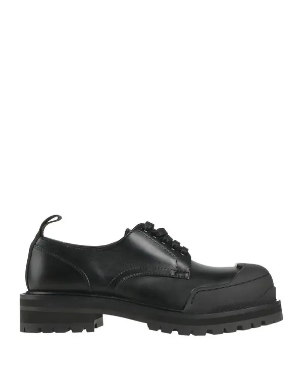 Marni Lace-up Leather And Rubber Shoes