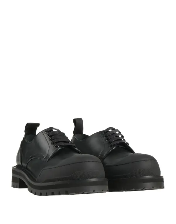 Marni Lace-up Leather And Rubber Shoes