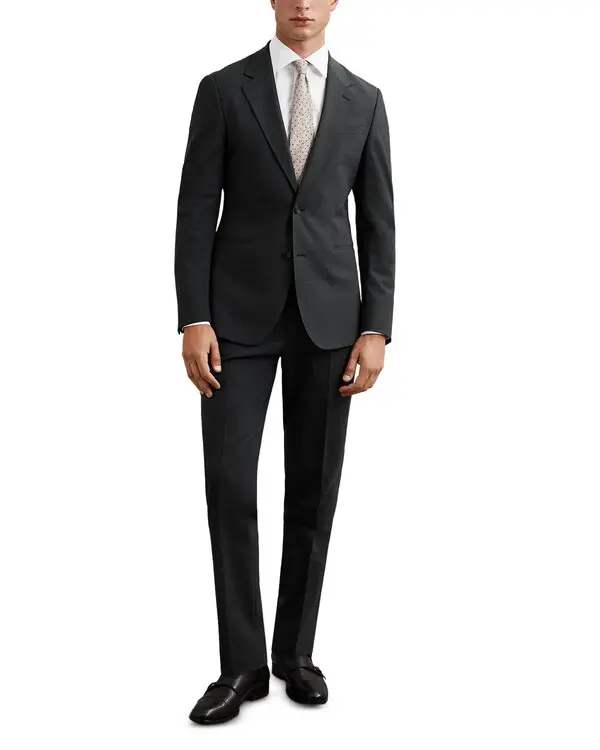 REISS Promise Single Breasted Two Button Notch Plain Weave Suit Jacket