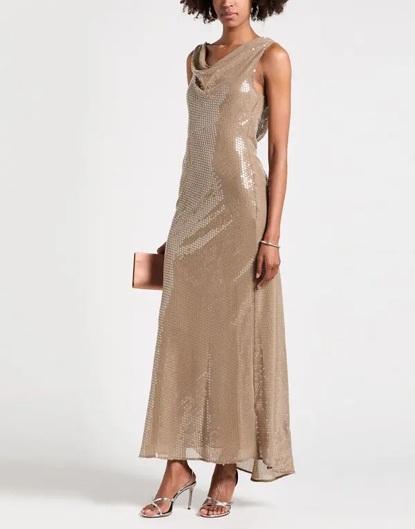 SEMICOUTURE Sequined Maxi Dress