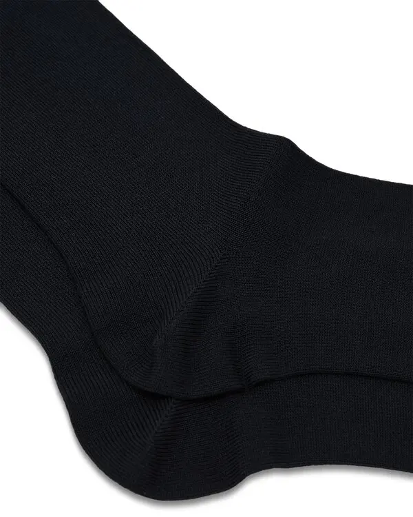 REISS Milo Logo Embroidered Crew Socks