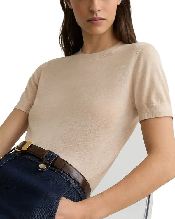 REISS Livy Short Sleeve Top