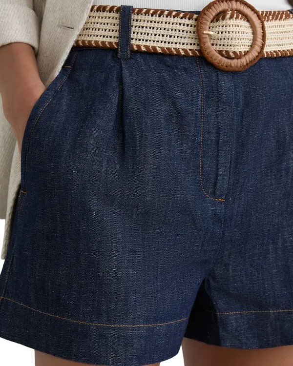 REISS Beau Belted Shorts