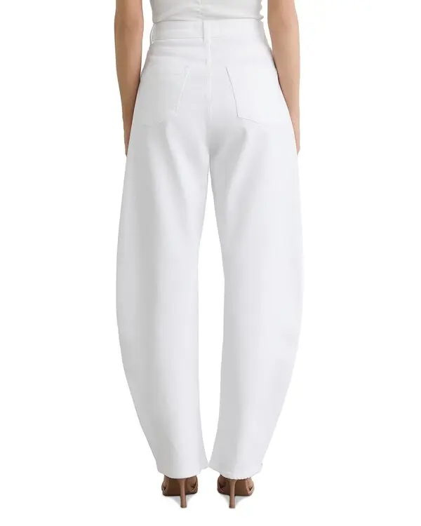 REISS Petites Sabel Mid Rise Barrel Jeans