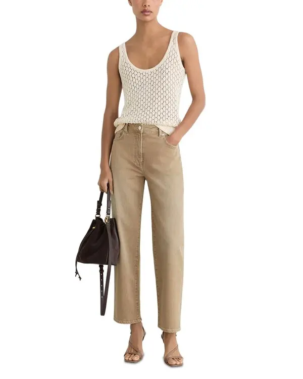 REISS Petites Selin Straight Leg Jeans