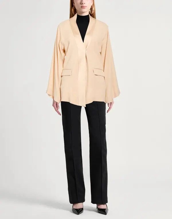 Momoni Single-breasted Blazer With Satin Trims