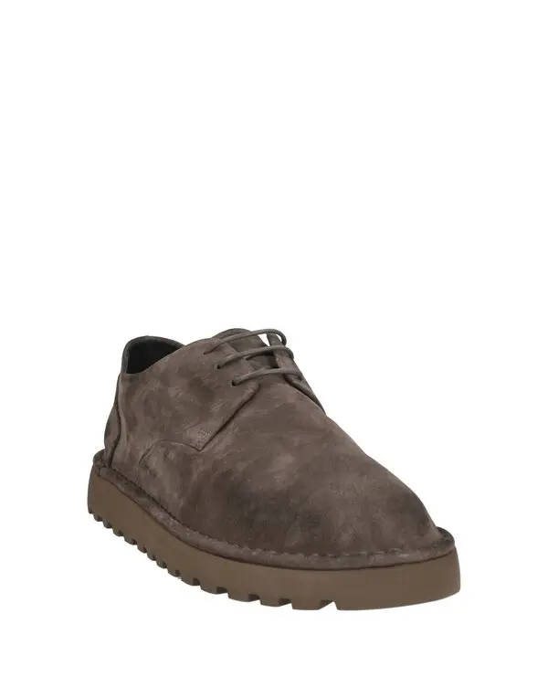 Marsèll Derby Shoes In Calfskin Suede - Brown