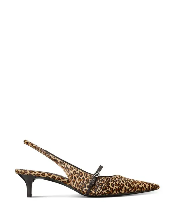 Tory Burch Double T Buckle Mary Jane Slingback Pumps
