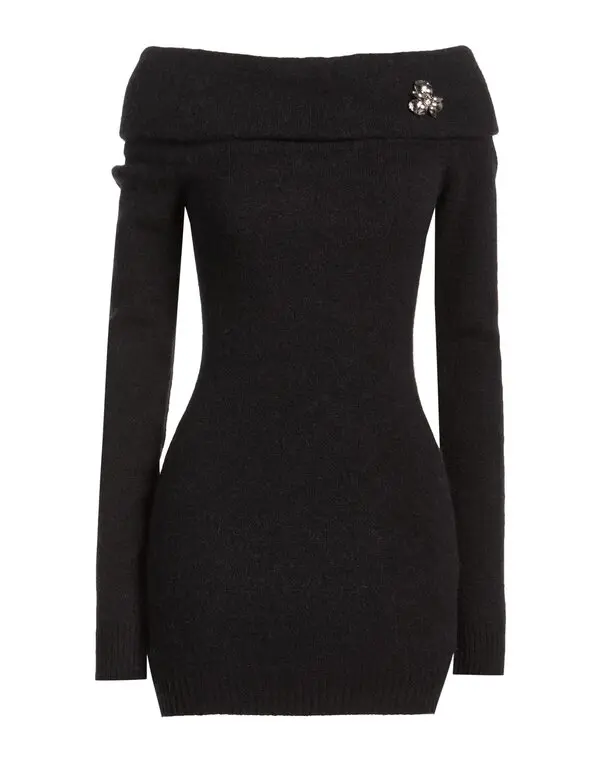 Blumarine Mini Dress In Alpaca Wool Blend