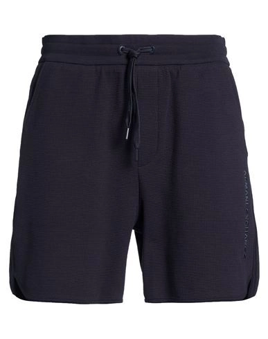Armani Exchange Cotton Blend Athletic Shorts - Navy