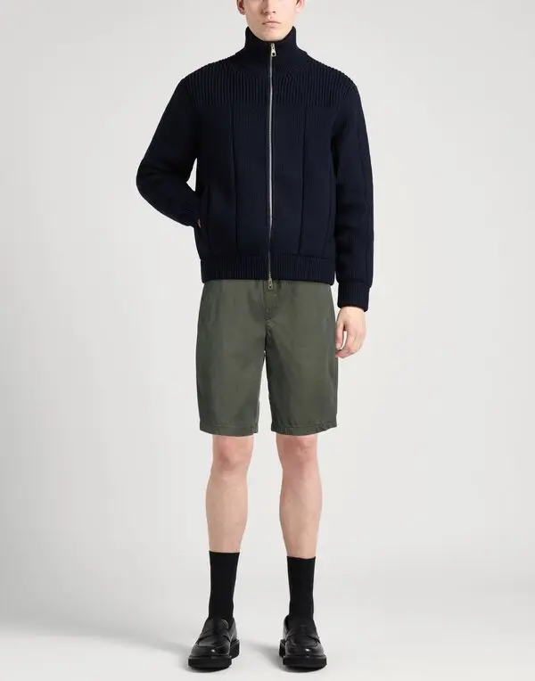Armani Exchange Lyocell And Cotton Twill Shorts - Green