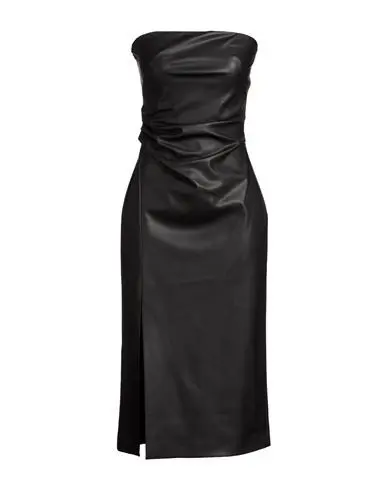 OTTOD'AME Midi Dress Size Polyurethane, Polyester - Black