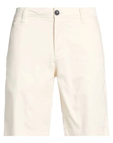 Armani Exchange Cotton Blend Stretch Bermuda Shorts - Ivory