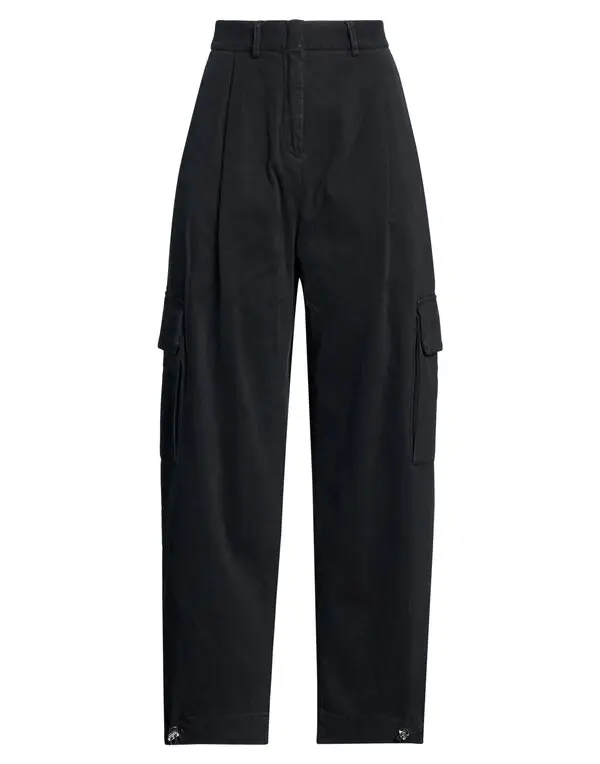 MOORER Cotton Cargo Pants - Black